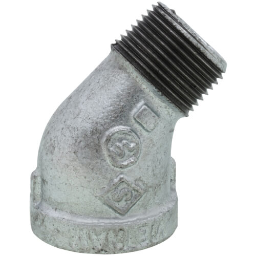 GV45S075C - Bluefin GV45S075C - 3/4" Galvanized Malleable 45° Street Elbow