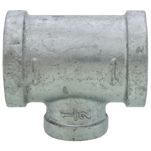 GVT100-100-050C - Bluefin GVT100-100-050C - 1" x 1" x 1/2" Galvanized Reducing Tee