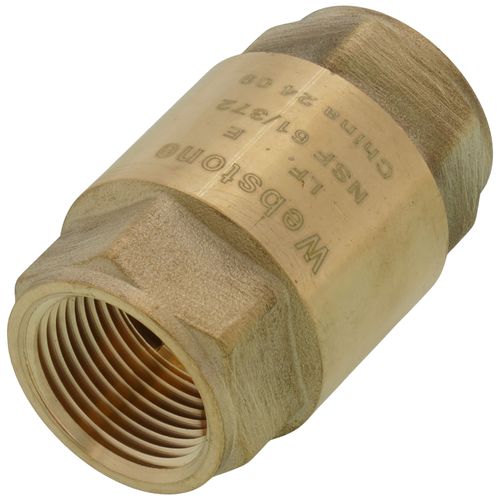 H-10743W - Webstone H-10743W - 3/4" Threaded Spring Loaded Check Valve ...