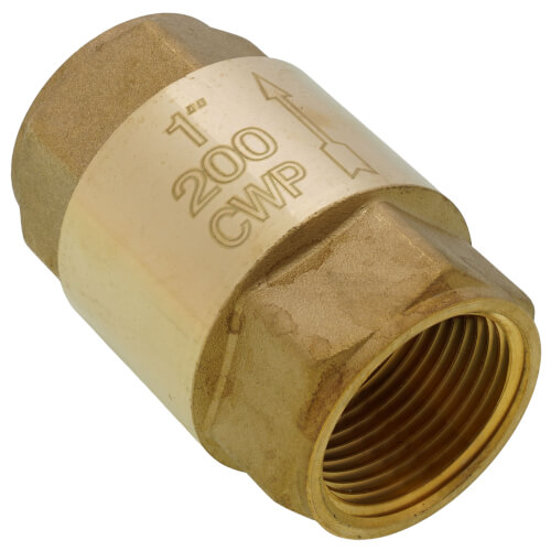 H-10744W - Webstone H-10744W - 1" FIP In-Line Spring Loaded Check Valve ...