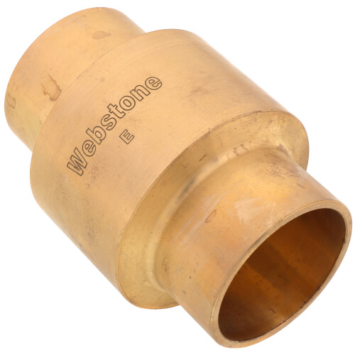 H-10756W - Webstone H-10756W - 1-1/2" Sweat Spring Loaded Check Valve ...