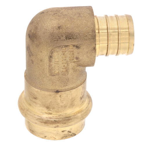 H-16823W - Webstone H-16823W - 3/4" PEX Crimp x Copper Press Brass ...