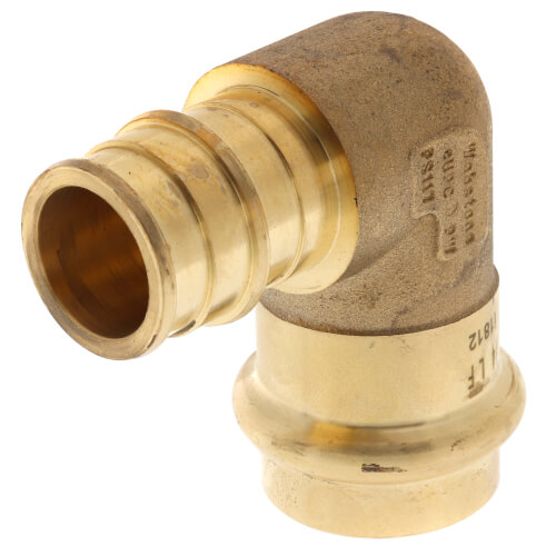 H-36843W - Webstone H-36843W - 3/4" Copper Press x Expansion PEX Brass 90° Elbow (Lead Free)