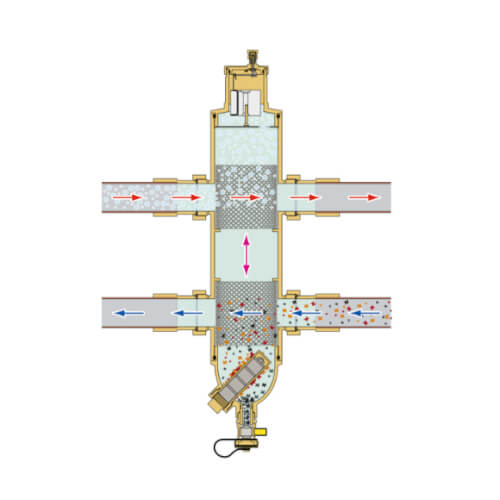 H-72406 - Webstone H-72406 - 1-1/2" MIP Hydraulic Separator