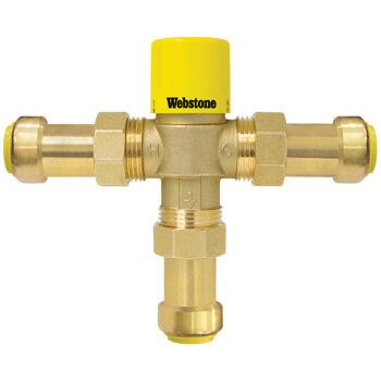 H-76203W - Webstone H-76203W - 3/4" Pro Connect Push-Fit Mixing Valve w ...