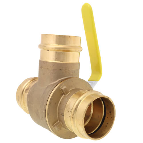 H-80747W - Webstone H-80747W - 2" Press 3-Way DZR Brass T-Flow Ball ...