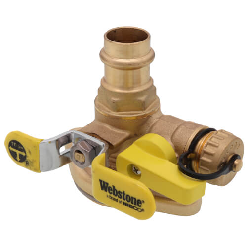 H-81413W - Webstone H-81413W - 3/4" Press Full Port Brass Uni-Flange ...