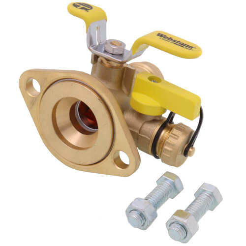 H-81414W - Webstone H-81414W - 1" Press Full Port Forged Brass Uni ...