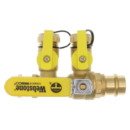 H-88613 - Webstone H-88613 - 3/4" Press Full Port Purge & Fill Ball Valve