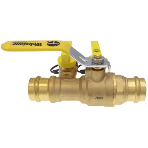 H-88614 - Webstone H-88614 - 1" Press Full Port Purge & Fill Ball Valve