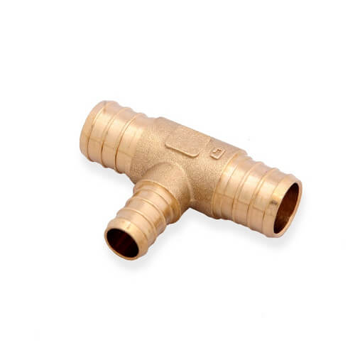 H051175 - Rifeng H051175 - 1" PEX x 1" PEX x 3/4" PEX Brass Tee