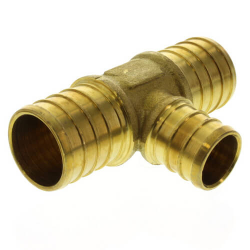 H051175LF - Rifeng H051175LF - 1" PEX x 1" PEX x 3/4" PEX Brass Tee ...