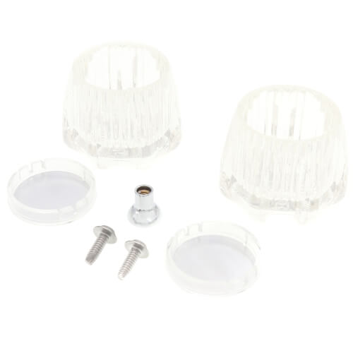 H21 - Delta H21 - Clear Acrylic 2 Knob Handle Set for Traditional ...