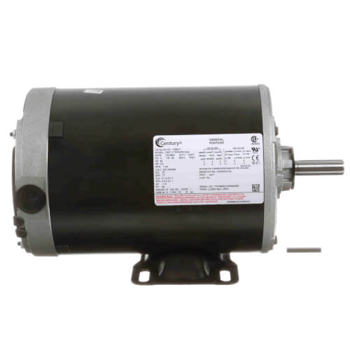 H280V1 - Century H280V1 - 1/2 HP 200-230/460v General Purpose Motor, 3 ...