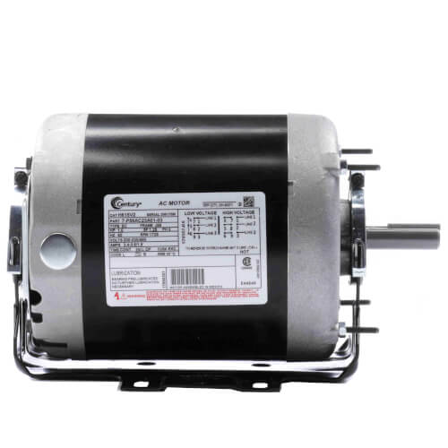 H615V2 - Century H615V2 - 6-1/2" Resilient Base Motor, 1 HP, 1725 RPM ...