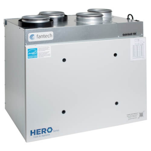 HERO250H-EC - Fantech HERO250H-EC - HERO 250H Heat Recovery Ventilator ...