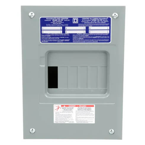 HOM612L100F - Square D HOM612L100F - Homeline 6 Space, 12 Circuit Load ...