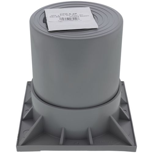 HPR-6-2P - DiversiTech HPR-6-2P - 6" Two-Piece Heat Pump Riser (Dark Gray)