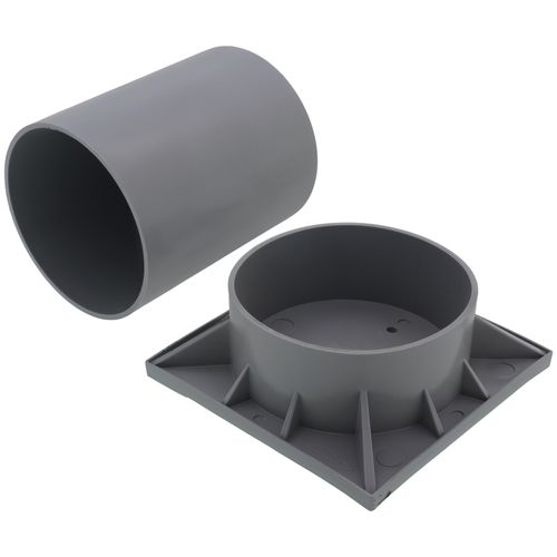 HPR-6-2P - DiversiTech HPR-6-2P - 6" Two-Piece Heat Pump Riser (Dark Gray)