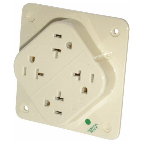 HBL420HI - Hubbell HBL420HI - Straight Blade Fourplex Receptacle, NEMA ...