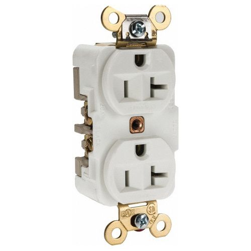 HBL5362W - Hubbell HBL5362W - Straight Blade Duplex Receptacle, NEMA 5 ...