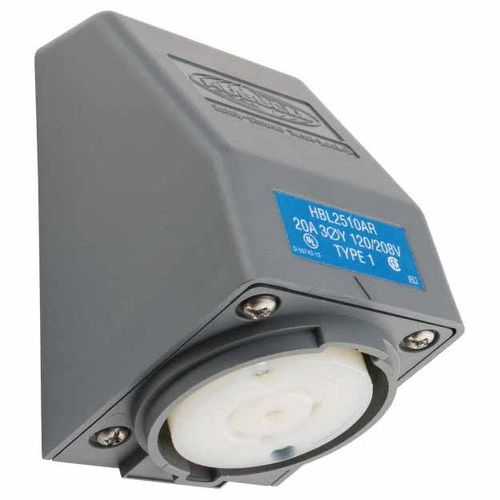 HBL2510AR - Hubbell HBL2510AR - 120/208 VAC, 20 Amp, L21-20R NEMA, Self ...