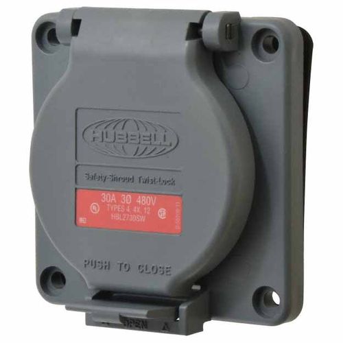 HBL2730SW - Hubbell HBL2730SW - 480 VAC, 30 Amp, L16-30R NEMA, Self ...