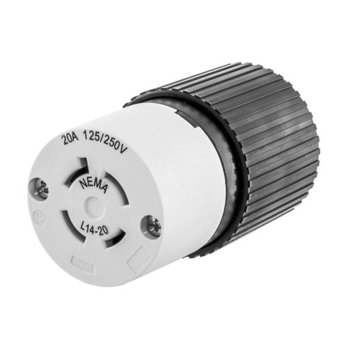 L1620C - Hubbell L1620C - 20 A 480 Vac 3-Pole 4-Wire Locking Nema L16 ...