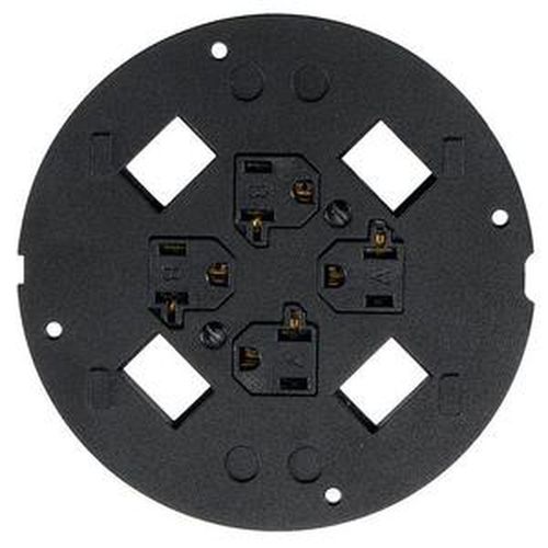 S1SP4X4 - Hubbell S1SP4X4 - Systemone, Sub-Plate, (4) 20A, 125V ...