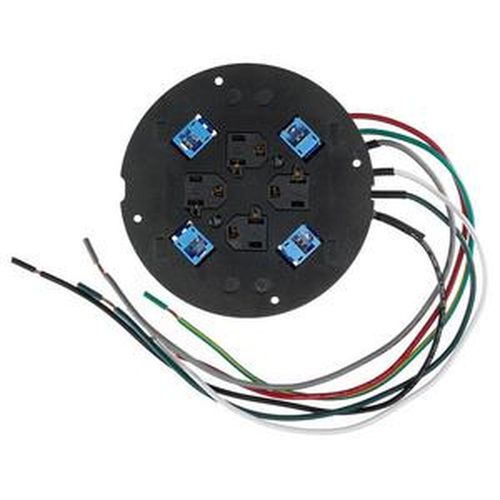 S1SP4X4 - Hubbell S1SP4X4 - Systemone, Sub-Plate, (4) 20A, 125V ...