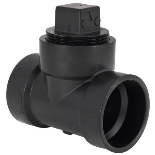I159050 - Nibco I159050 - 1-1/2" Hub Cleanout w/ Plug ABS DWV Test Tee ...