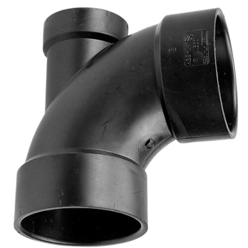 I446000 - Nibco I446000 - 3" x 3" x 2" Hub ABS DWV 90° Elbow with Low ...