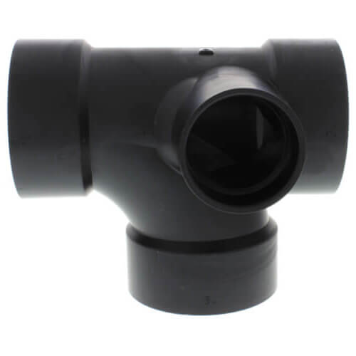 I500350 - Nibco I500350 - 3" x 3" x 3" x 2" Hub ABS Sanitary Tee with ...