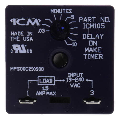 ICM105B - ICM Controls ICM105B - ICM105 Delay on Make Timer (.03-10 ...