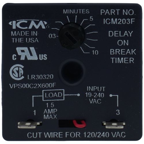 ICM203FB - ICM Controls ICM203FB - ICM203F Delay on Break Timer, 6 ...