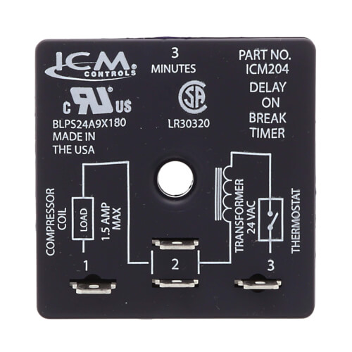 ICM204B - ICM Controls ICM204B - ICM204 Delay on Break Timer (3 Minute ...