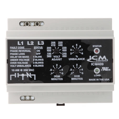 ICM409 - ICM Controls ICM409 - ICM409 Phase Loss and Removal Protection ...