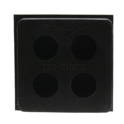 ISO-2 - DiversiTech ISO-2 - Iso-Cube Anti-Vibration Pad, 2" x 2" x 3/4"