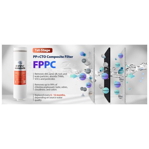 FPPC - iSpring FPPC - 5 Micron Replacement Water Filter for RO800 ...