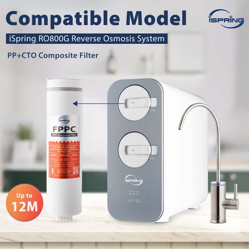FPPC - iSpring FPPC - 5 Micron Replacement Water Filter for RO800 ...