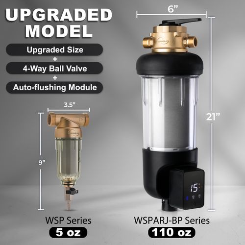 WSP50ARJ-BP - iSpring WSP50ARJ-BP - 50-Micron Auto-Flush Spin Down ...