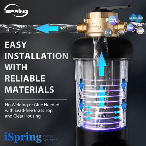 WSP50ARJ-BP - iSpring WSP50ARJ-BP - 50-Micron Auto-Flush Spin Down ...
