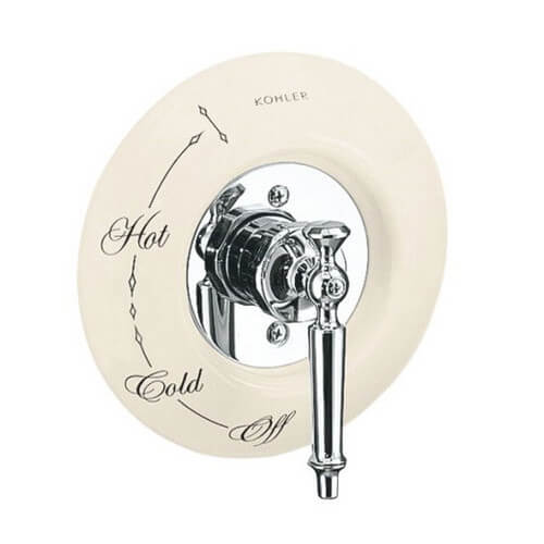 K-146-47 - Kohler K-146-47 - Ceramic Dial Plate for IV Georges Brass & Antique Faucet Trim - Almond