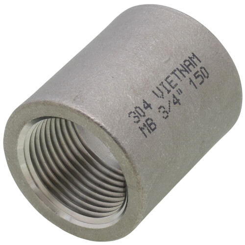 K411-12 - Merit Brass K411-12 - T304 3/4" Stainless Steel Coupling