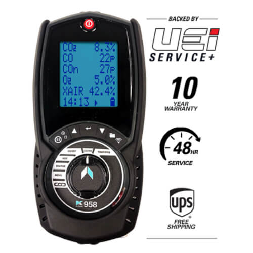 KANE958 - UEi Test Instruments KANE958 - Flue Gas Analyzer w/ Options ...