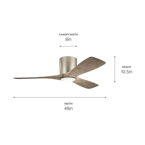 300032NI - Kichler 300032NI - 48" Volos Fan (Brushed Nickel)