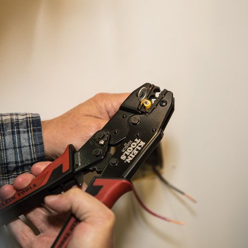 3005CR - Klein Tools 3005CR - Ratcheting Crimper, 10-22 AWG - Insulated ...