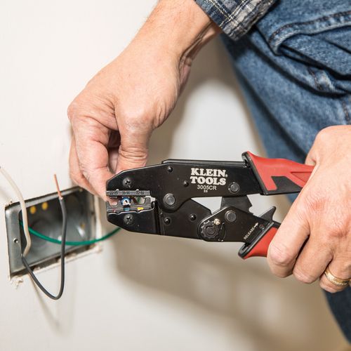 3005CR - Klein Tools 3005CR - Ratcheting Crimper, 10-22 AWG - Insulated ...