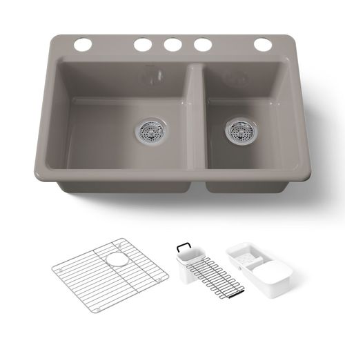 K-8669-5UA3-TRF - Kohler K-8669-5UA3-TRF - 33" Undermount Double-Bowl ...