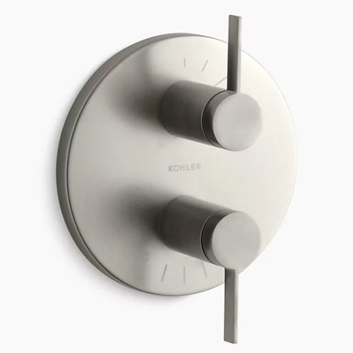 K-T10941-4-BN - Kohler K-T10941-4-BN - Stillness Stacked Thermo Valve Trim (Vibrant Brushed ...